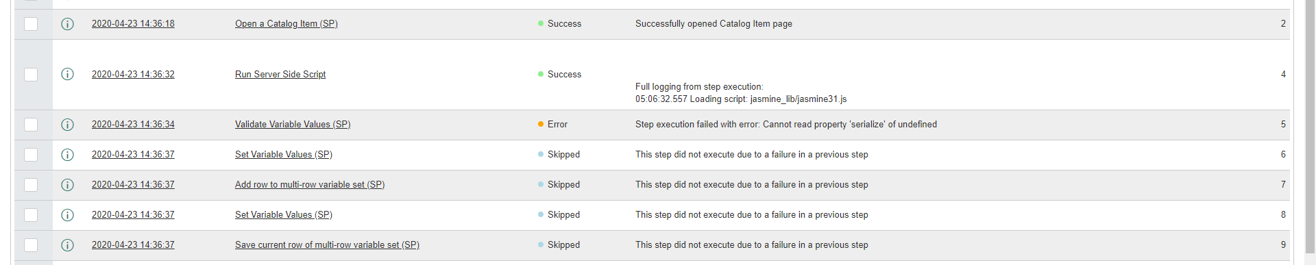 Need help with ATF run server script step - ServiceNow Community